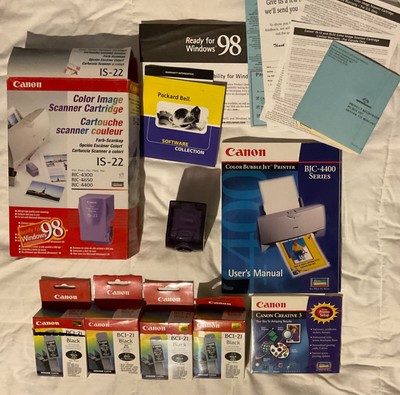 Genuine CANON COLOR IMAGE SCANNER CARTRIDGE IS-22 - NIB + inks BCI-21 ...