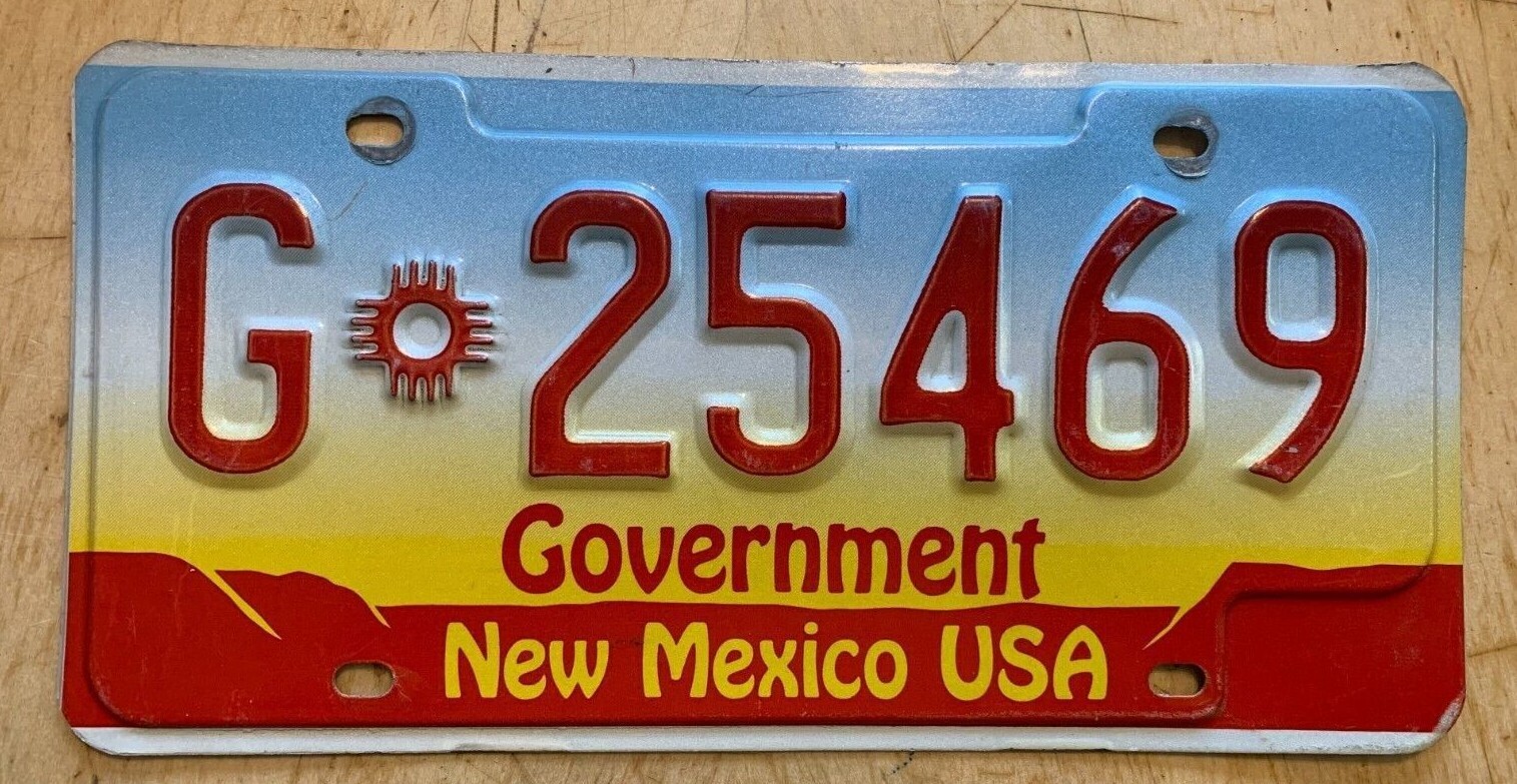 COLORFUL GRAPHIC NEW MEXICO GOVT POLICE SHERIFF COP LICENSE PLATE " G ...