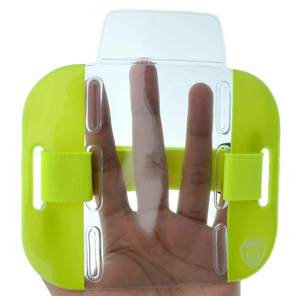 Security Armband Sia ID Badge Holder Tactical Card Hi Viz Visibility ...