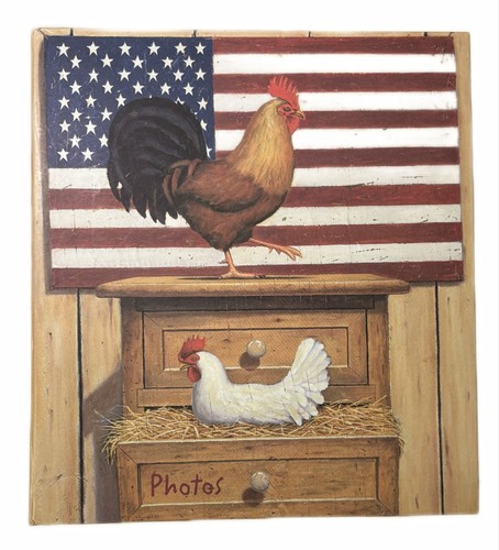 Patriotic Farm Chicken Hen Rooster Photo Album Picture Pic Book | eBay