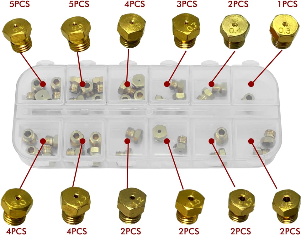 36 PCS LP Gas Conversion Kit for Range/Cooktop/Stove | Propane ...