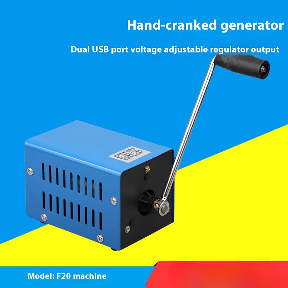 Hand Crank Generator High Power Outdoor Portable Power Outage Emergency ...