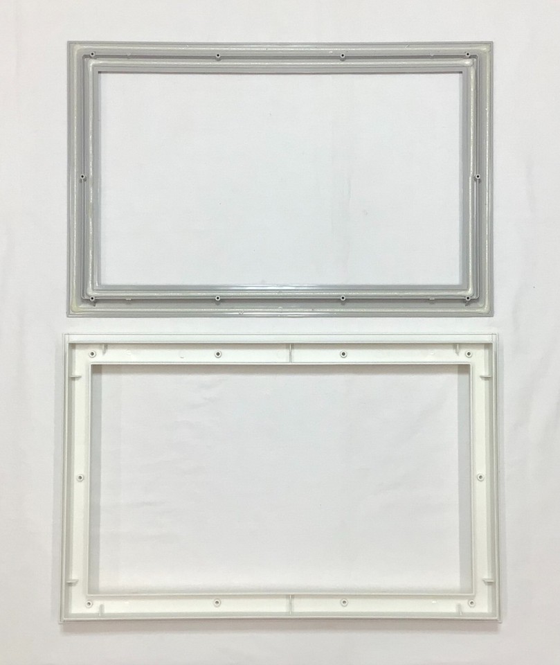 Gray Amarr Garage Door Window Kit Short Panel Frame Insert Grills Glass ...