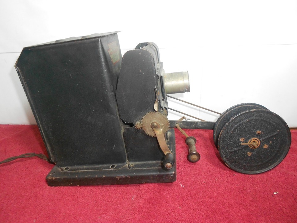 ANTIQUE KEYSTONE 578 MOVIEGRAPH 35MM HAND CRANK FILM PROJECTOR BOSTON ...