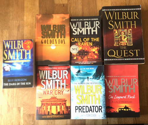 wilbur smith books X 6 PAPERBACKS 3 X HARDBACK pre - owned condition ...