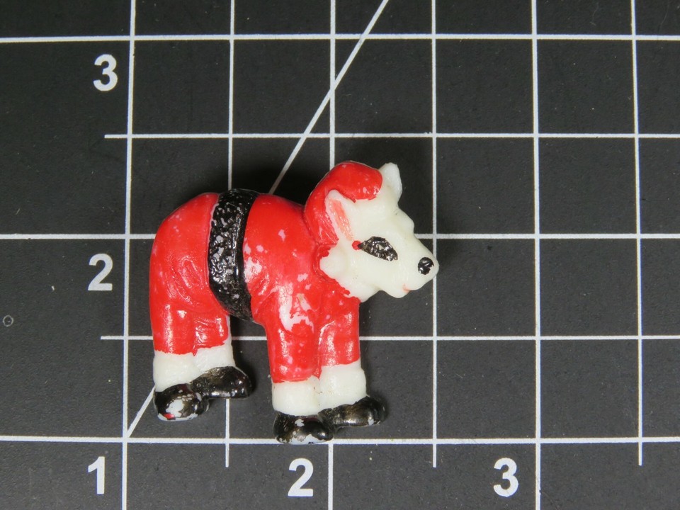 Vintage Santa Animal Plastic Pin Brooch Christmas Taiwan B5575 | eBay