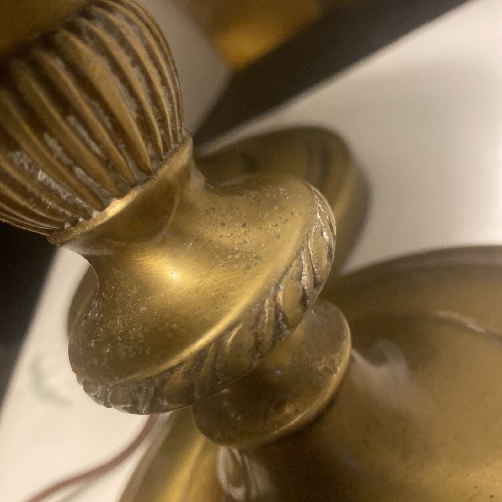 PAIR 29” TALL Brass STIFFEL Lamp Pair , 3 Way Base Switch Torchiere ...