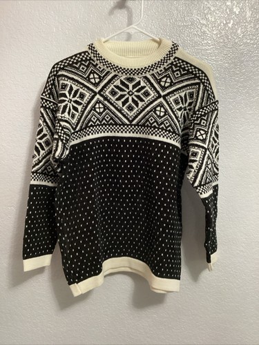 Silvy Winter Clothing Sweater Men M Italy 46 Vintage Nordic Wool Blend ...