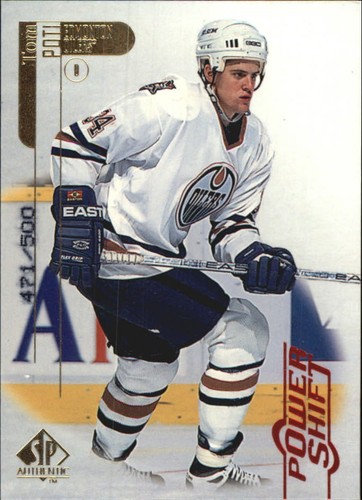 1998-99 (OILERS) SP Authentic Power Shift #35 Tom Poti/500 | eBay