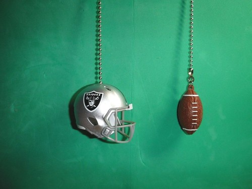 OAKLAND /LAS VEGAS RAIDERS CEILING FAN PULL CHAIN SET HELMET AND ...