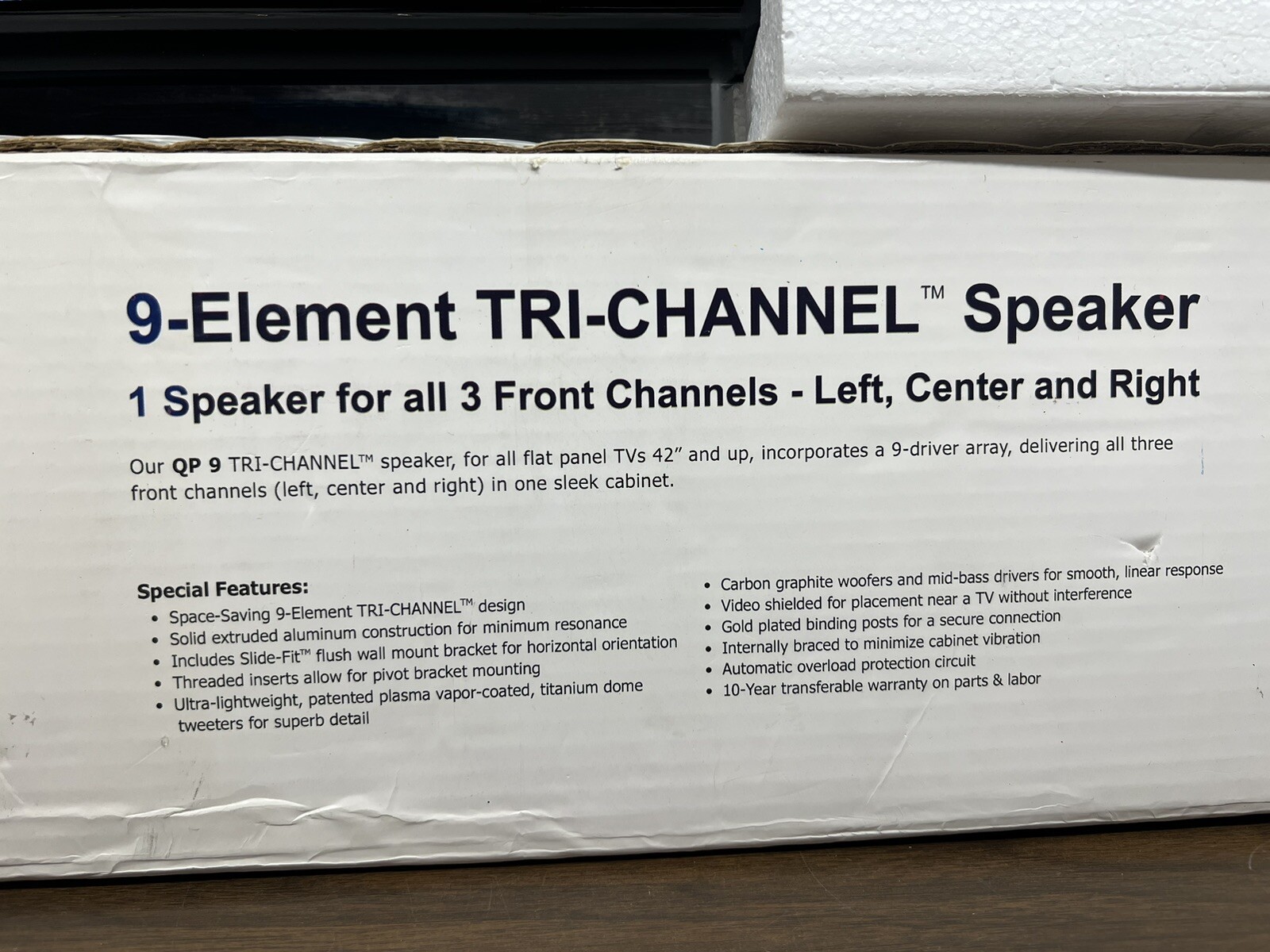 Pinnacle Speakers QP9-Element TRI-CHANNEL Speaker Bar | eBay