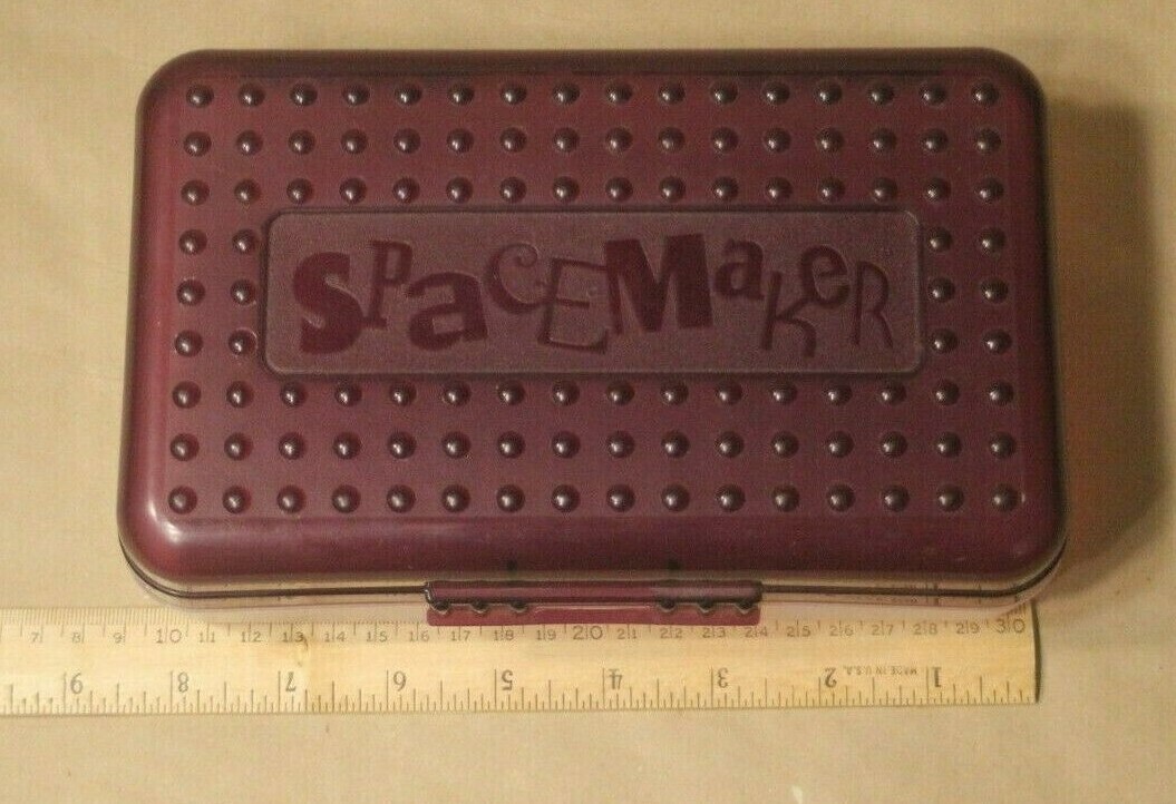 Spacemaker Pencil Box Purple & Frosted Clear Vintage 90's Plastic ...