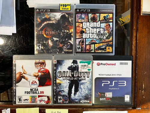 Lot of 5 FIVE PS3 games Tested And Confirmed PlayStation Bundle GTA COD ...