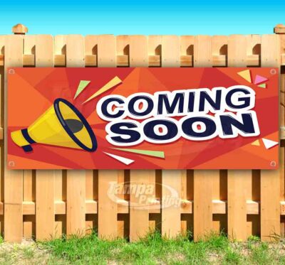COMING SOON Advertising Vinyl Banner Flag Sign Many Sizes Business USA ...