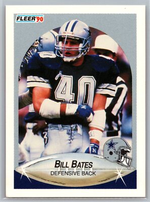 Bill Bates 1990 Fleer FOOTBALL #385 Dallas Cowboys | eBay