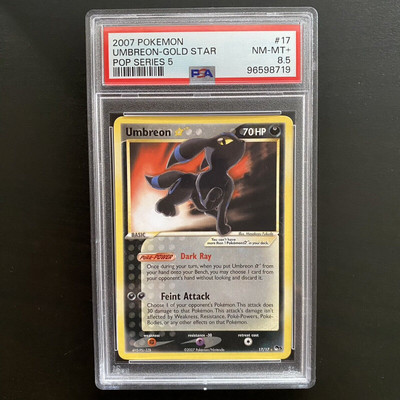 UMBREON GOLD STAR 17/17 | PSA 8.5 | Pop Series 5 Graded Pokemon Card | eBay