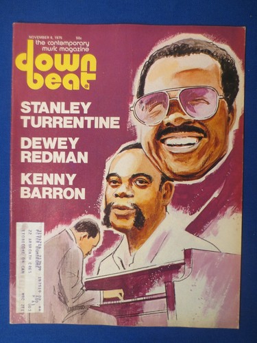 DOWN BEAT MAGAZINE NOVEMBER 6 1975 STANLEY TURRENTINE DEWEY REDMAN ...