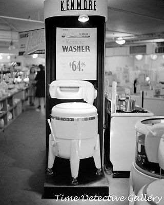 The Kenmore Wringer Washer in Sears Store, New York - 1941 - Vintage ...