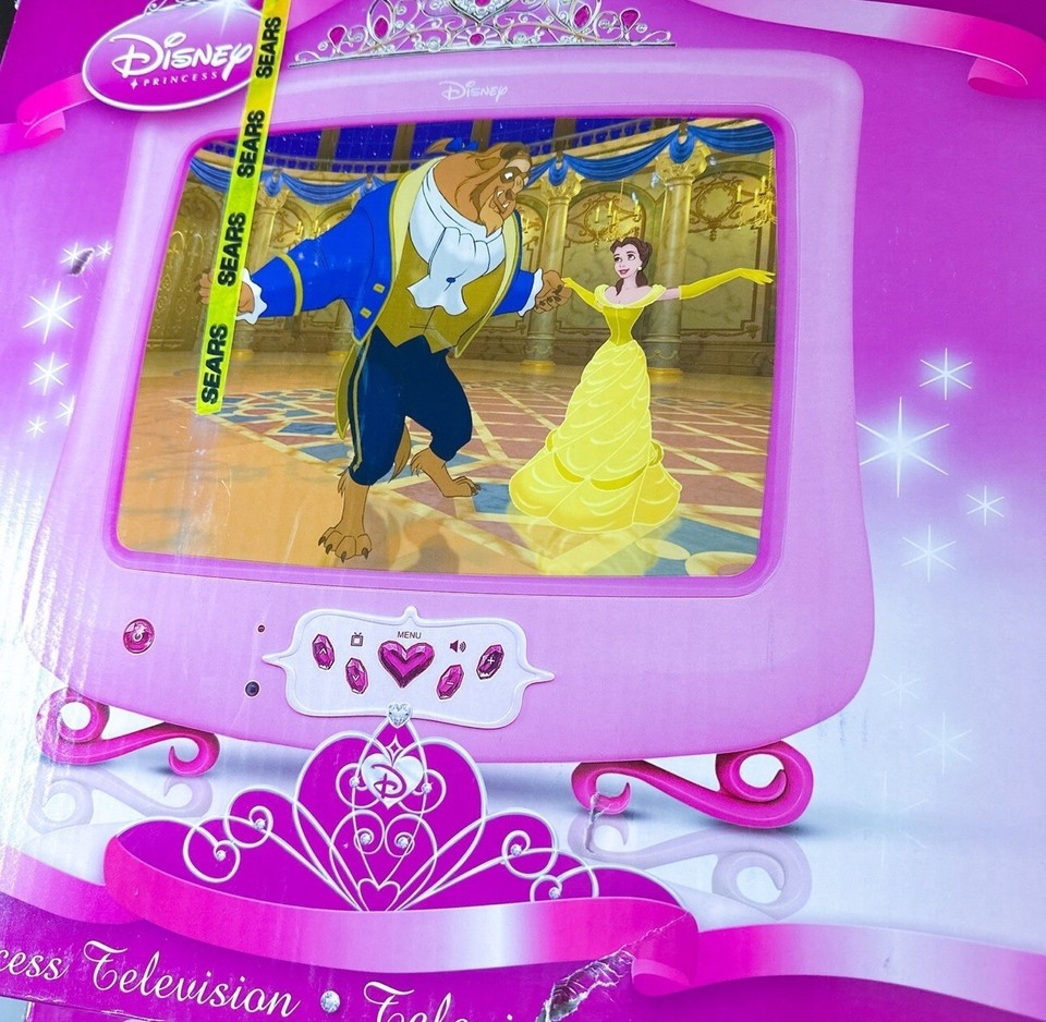 Disney Princess 13” CRT TV and DVD Player Brand New in Box Retro Gaming ...