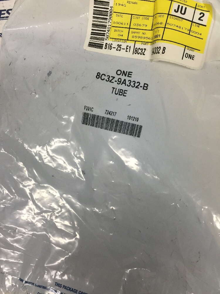 08-10 F-250 SD F-350 SD 6.4L Twin Turbo Fuel Supply Tube LH FORD 8C3Z ...