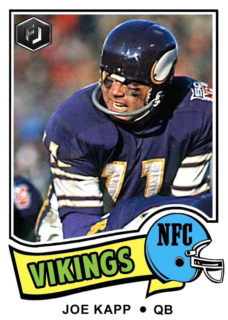 ACEO JOE KAPP MINNESOTA VIKINGS CUSTOM HAND MADE ART CARD | eBay