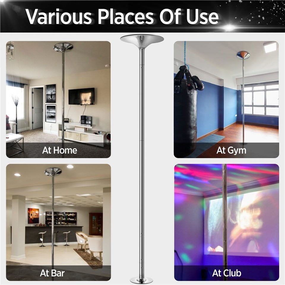 Professional Stripper Pole Spinning Static Dancing Pole 45mm Dance Pole ...