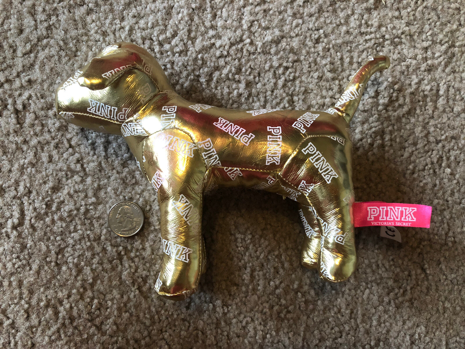 Victorias Secret VS Pink Mini Dog (Gold pink Logo) Limited Edition | eBay