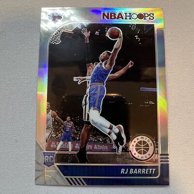 2019 Hoops Premium Stock RJ Barrett Silver #201 New York Knicks | eBay