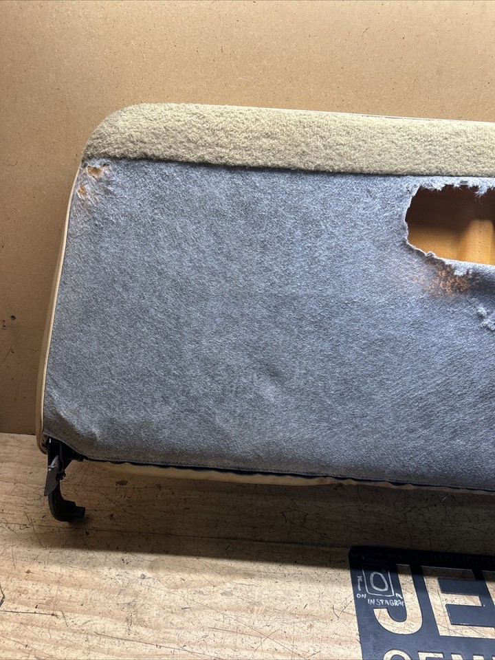 86-92 Jeep Comanche MJ OEM Honey Tan Vinyl Bench Seat Back Upright Part ...