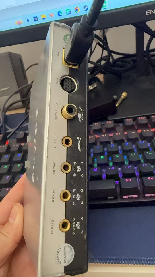 Creative Labs Live! 24-bit External Sound Blaster Model SB0490 Grade B ...