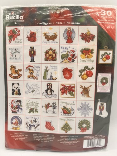 Bucilla Holiday 30 Ornament Design Value Pack 86104 New Old Stock ...