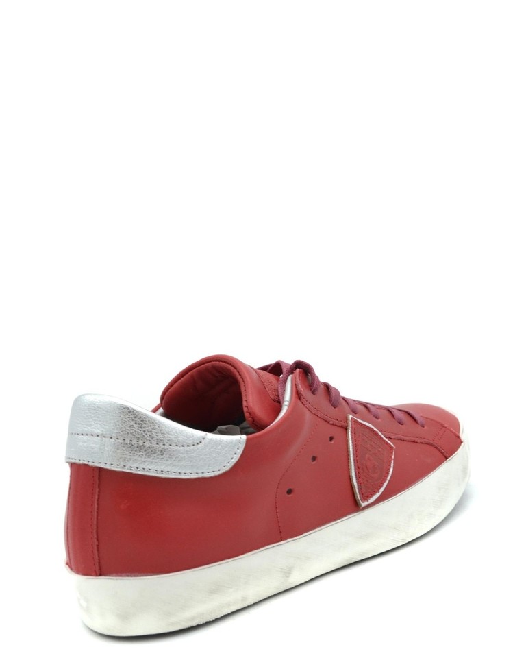 Philippe Model Prsx LowTop Leather Sneaker Women Red | eBay Australia