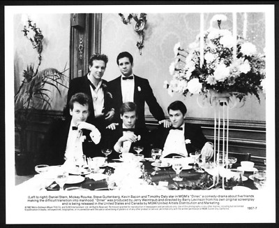 DINER Original Movie Press Photo Mickey Rourke Kevin Bacon Baltimore ...