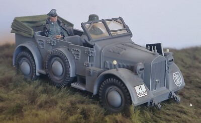 Rare 9th SS Horch Command Car with 2 figures. Collector Showcase ...