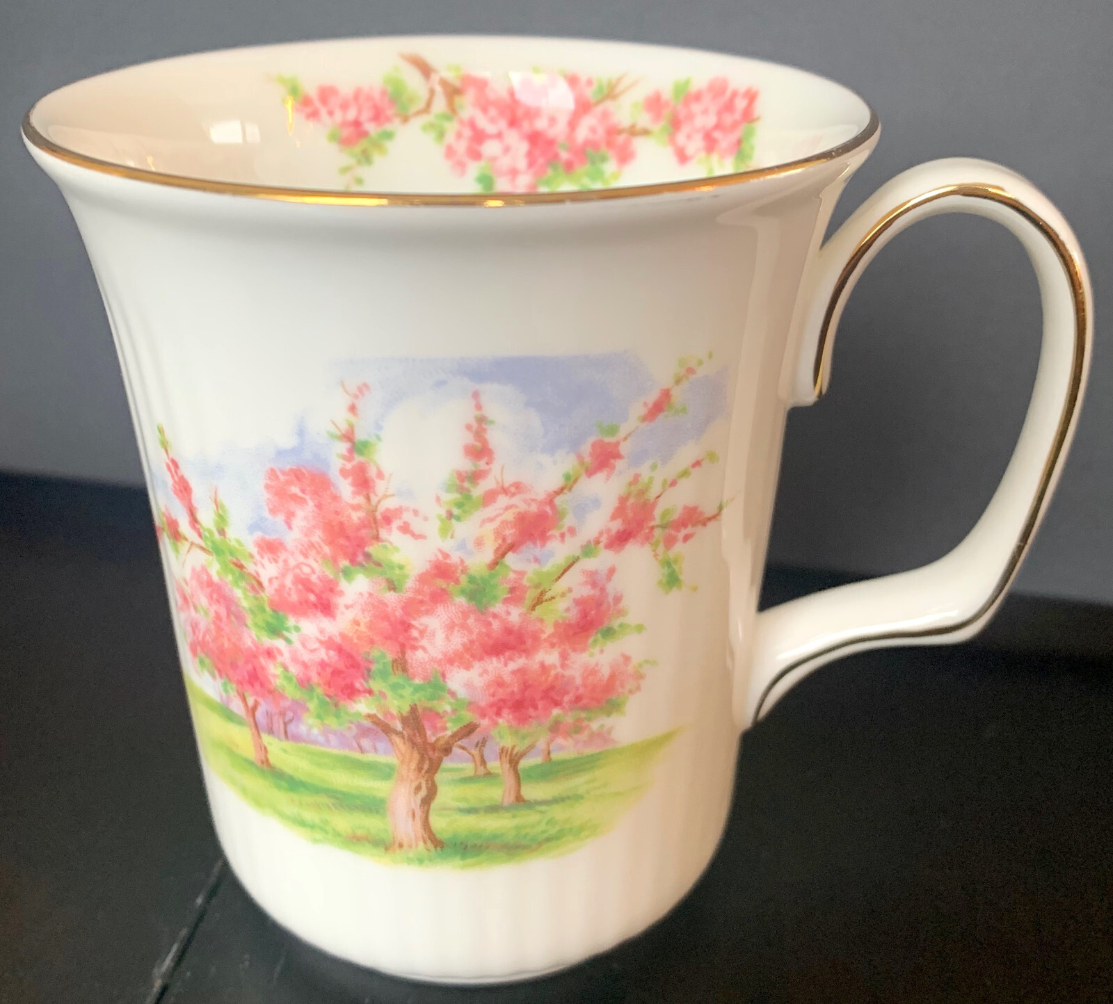 Set Of 2 Royal Albert Blossom Time Bristol Shaped Coffee Mugs First ...