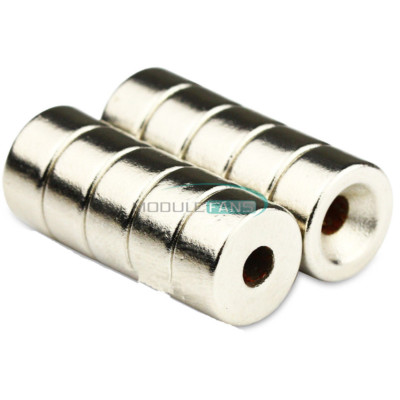 10PCS Strong N50 Round Neodymium Counter Sunk Magnets 10 x 5mm Hole 3mm ...