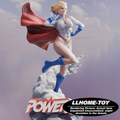 1/6 37cm Power Girl 3D Print Garage Kit Figure Model Unpainted ...