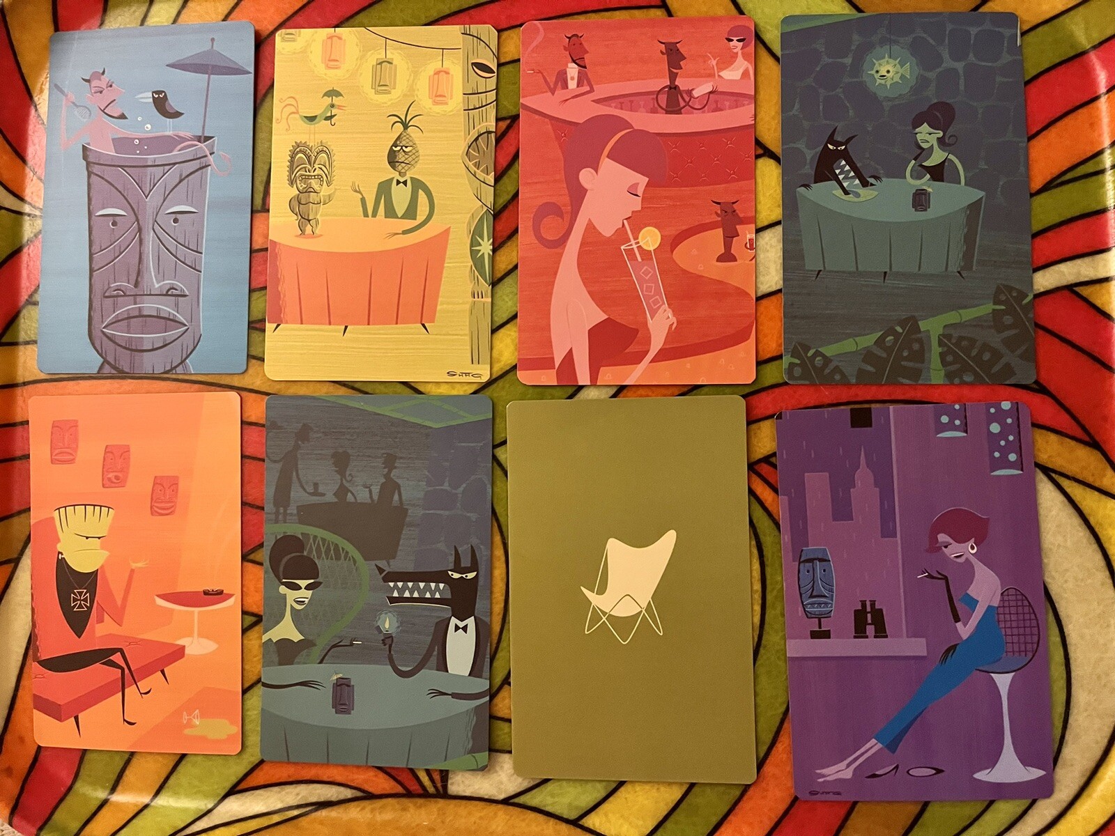 Shag Josh Agle Tiki Cocktail Cards 2004 Lot Of 13 | eBay