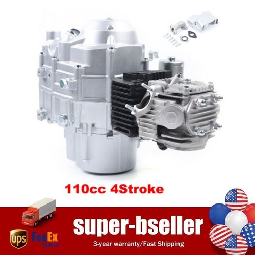110CC 4-Stroke Engine Motor ATVs Go Karts Electric Start Engine Motor ...