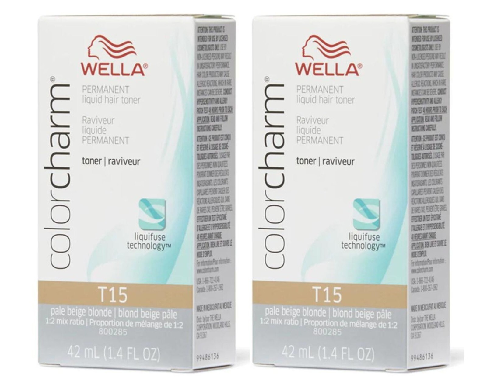 Wella Color Charm Liquid Hair Toner [T15] 42 ML /1.4 oz - CHOOSE Your ...