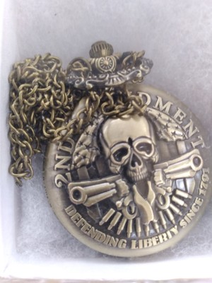 Pocket Watch with Chaining Amendment Second Amendment | eBay