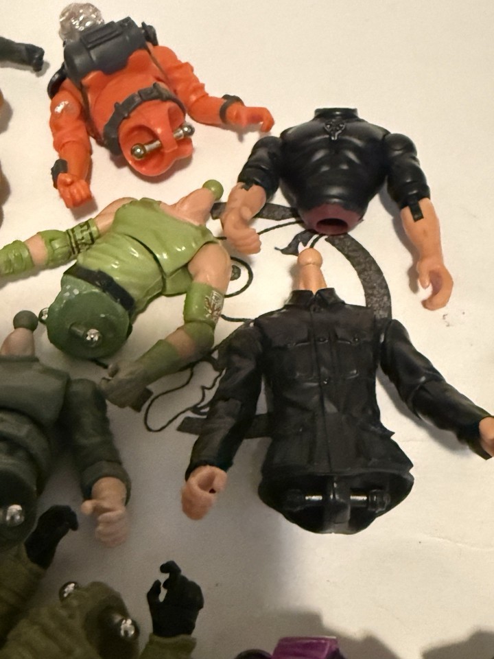 GI Joe Hasbro 3.75” Parts Lot Legs & Torso W/ Arms O Ring And Modern ...
