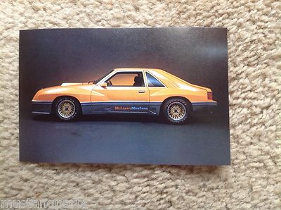 NOS 1981 FORD MUSTANG McLAREN M-81 DEALER ADVERTISING POSTCARD - FORD ...