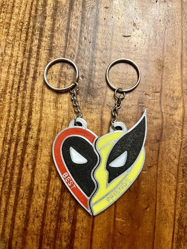 Deadpool and wolverine 3d Printed keychain set | eBay