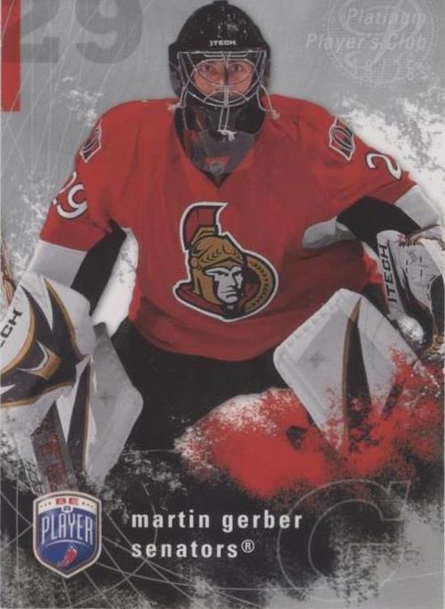 2007-08 Upper Deck Be a Player - Martin Gerber #140 Platinum Player's ...