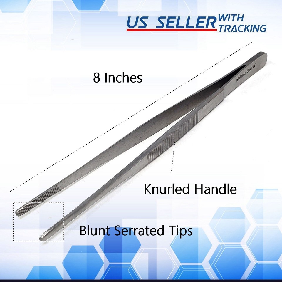 New 12" Inches EXTRA-LONG Tweezers Stainless Steel Handy (Choose one ...