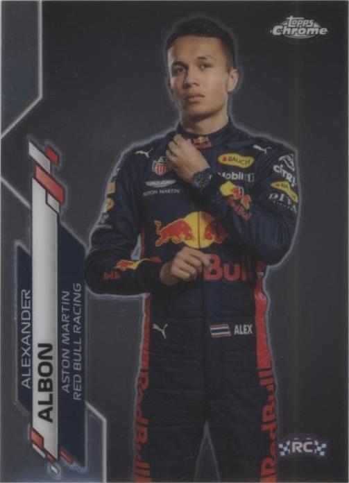 2020 Topps Chrome Formula 1 - F1 Racers Alexander Albon #5 (RC) for ...