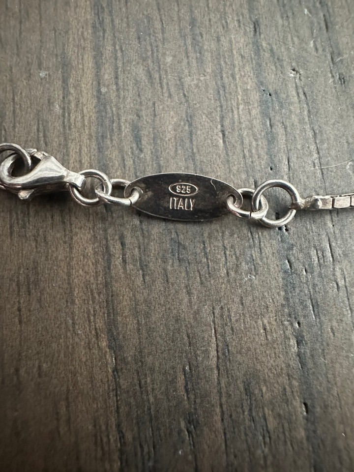 Designer Signed Paolo Romero 925 Italy Sterling Silver Link Chain ...