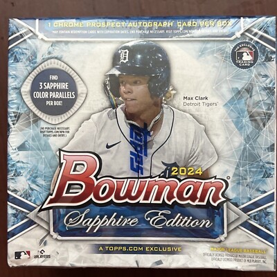 2024 BOWMAN BASEBALL SAPPHIRE EDITION CHROME BOX EXCLUSIVE NEW SEALED ...