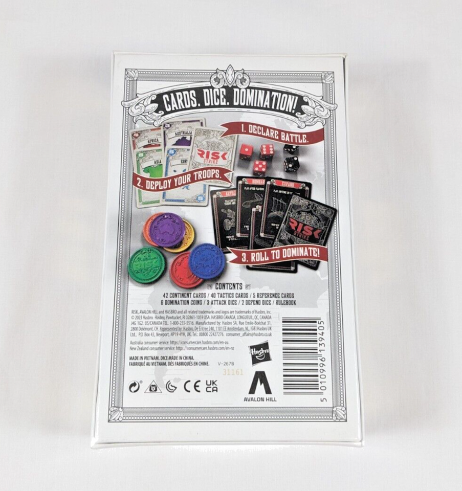 RISK STRIKE Board Game Card Game NEW IN SHRINK Avalon Hill 2023 | eBay